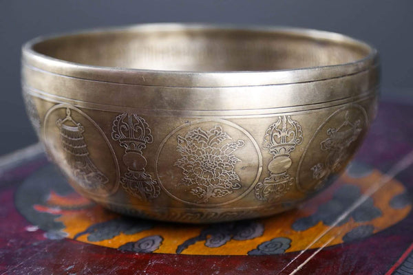 Etched Lingham Compassion Singing Bowl - DharmaShop