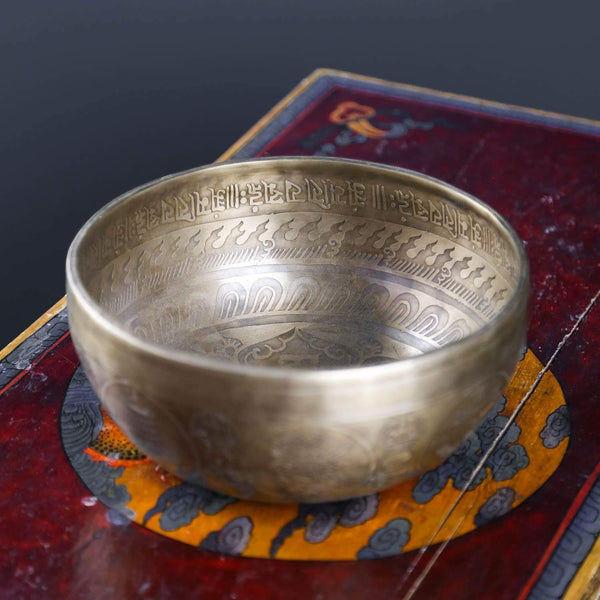 Etched Lingham Compassion Singing Bowl - DharmaShop