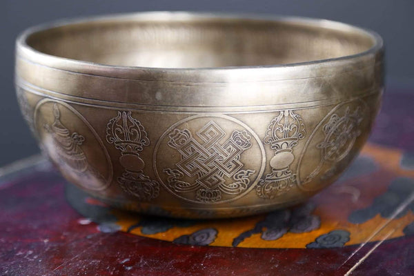 Etched Lingham Compassion Singing Bowl - DharmaShop