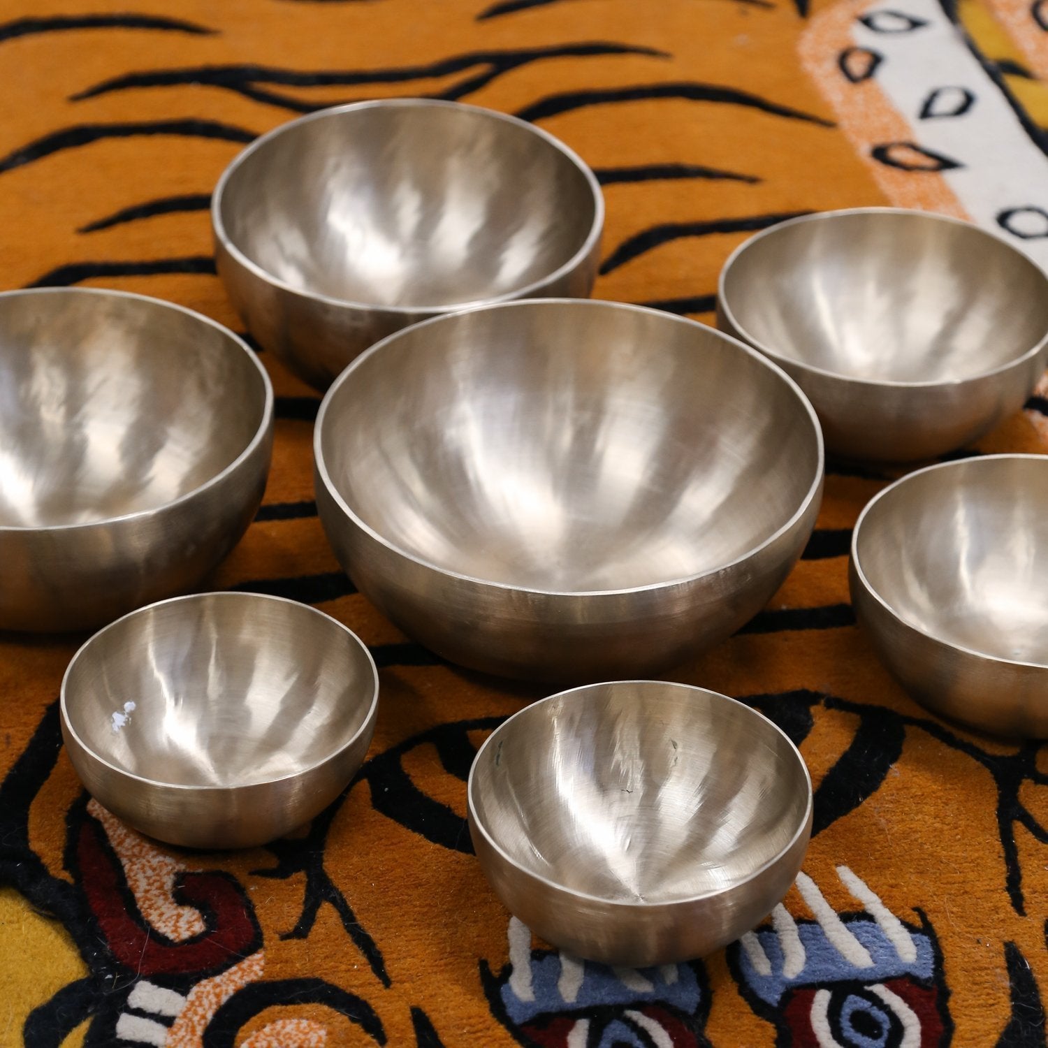 Handcrafted Set of 7 Meditation Bowls - DharmaShop