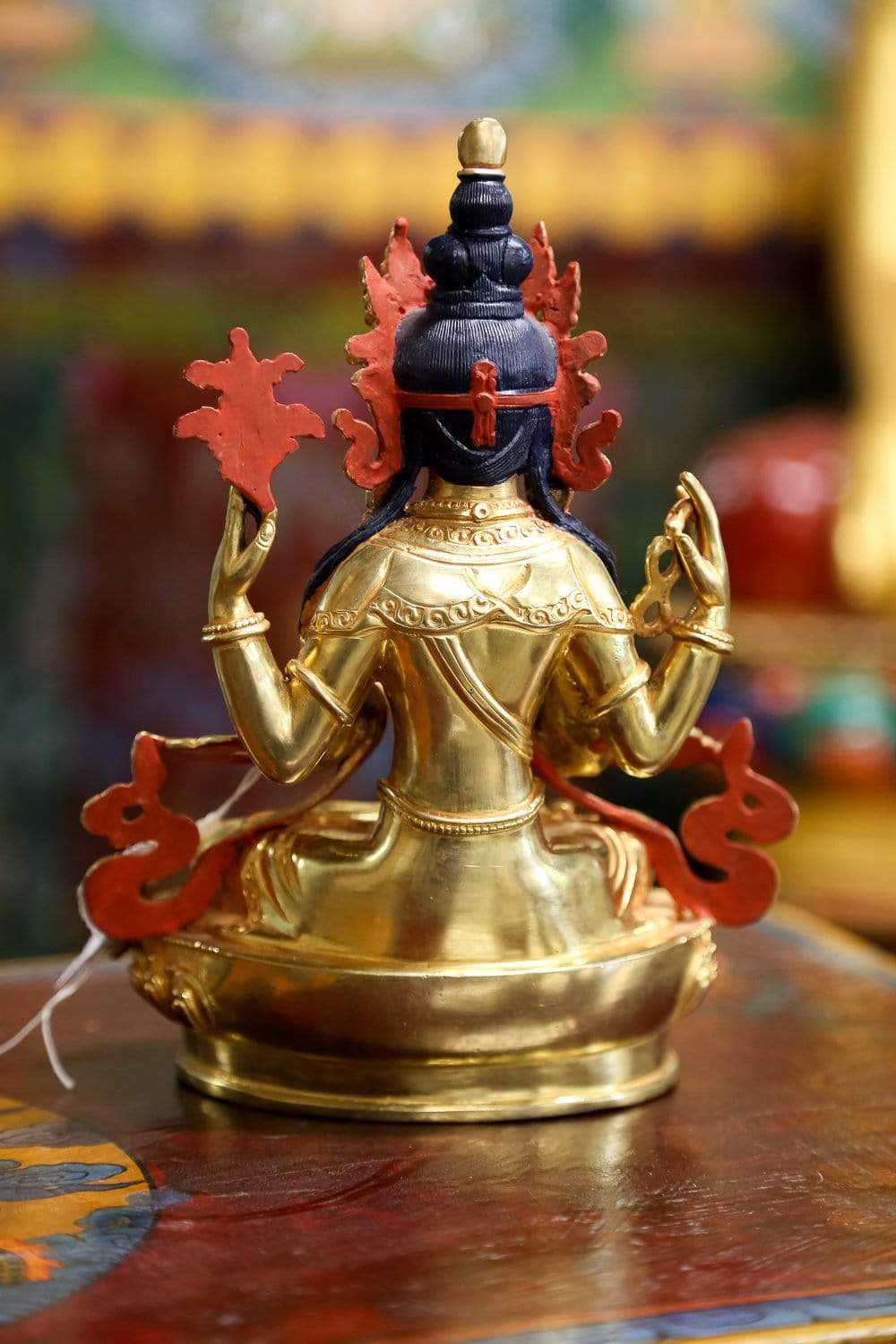 Chenrezig Gold Plated Statue - DharmaShop