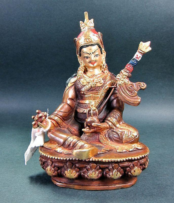 Gold Detailed Guru Rinpoche Statue - DharmaShop