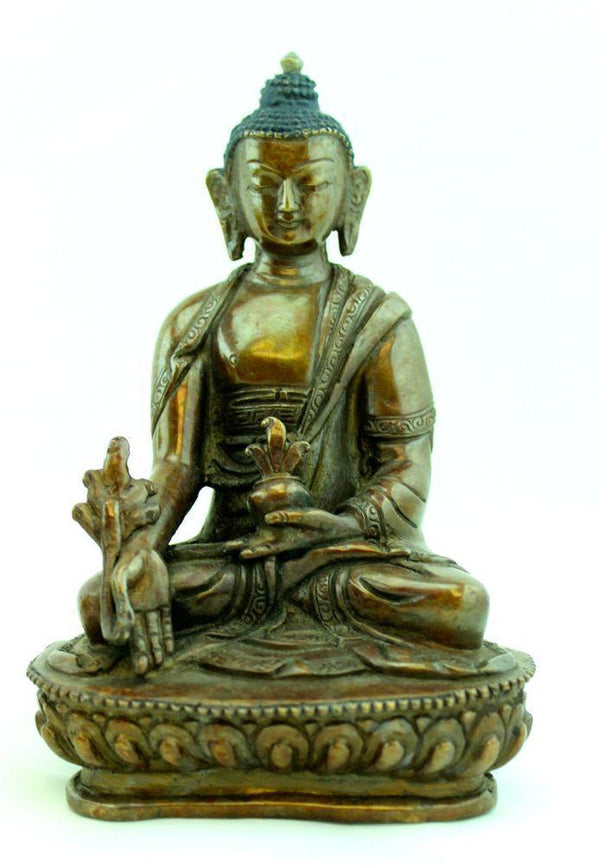 Medicine Buddha Bronze 6 Inch Statue - DharmaShop