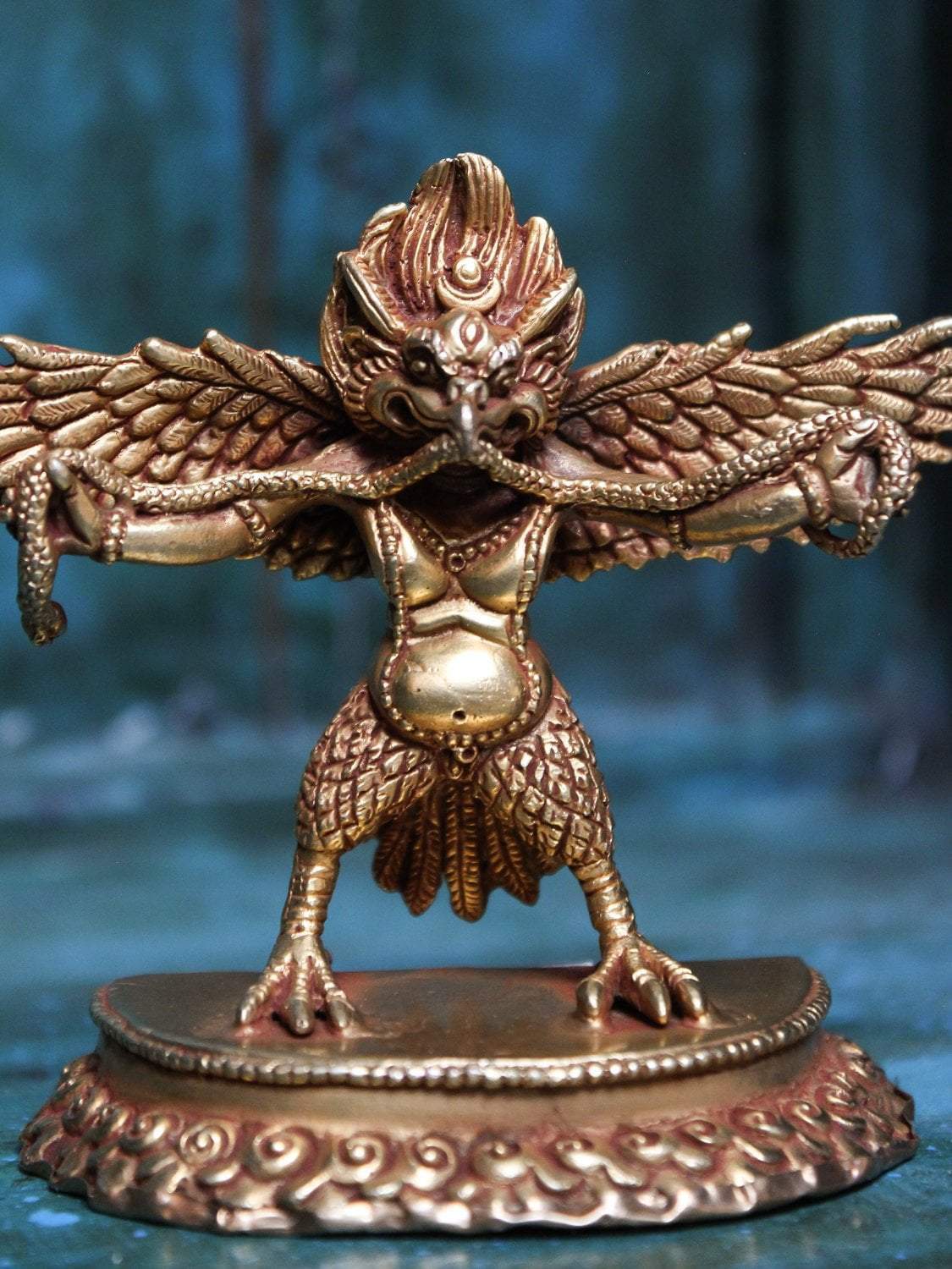 Small Golden Garuda Statue - DharmaShop