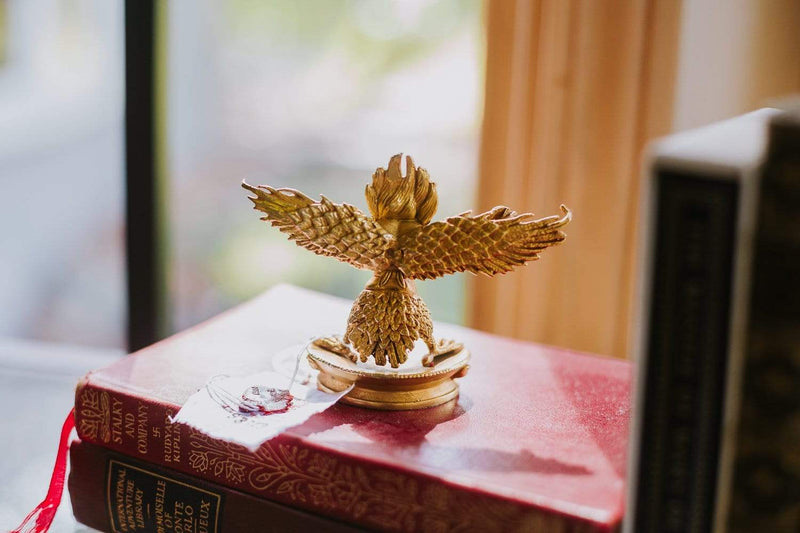 Small Golden Garuda Statue - DharmaShop
