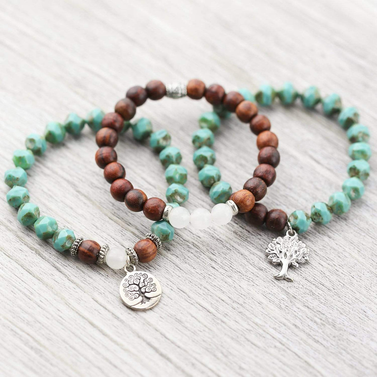 Tree of Life Wrist Mala Stack - DharmaShop